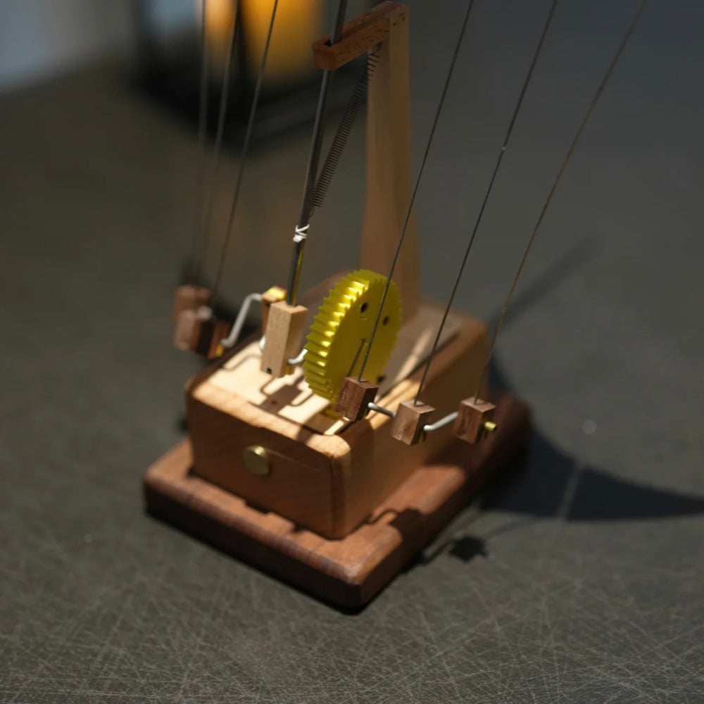 Handcrafted Wooden Manta Ray Automata – Smooth Gliding Motion Inspired