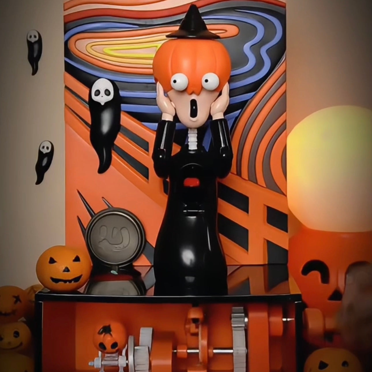 Original 'The Scream' Automata Art